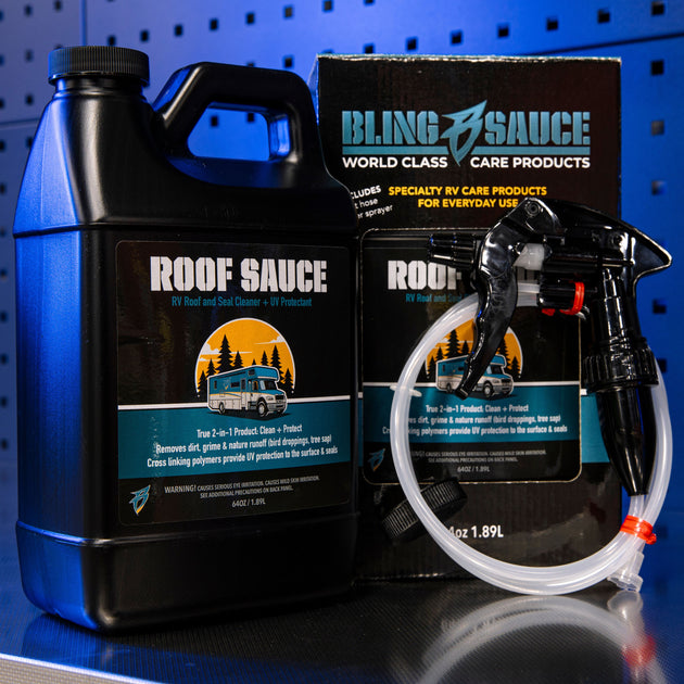 Roof Sauce | 2 In 1 RV Roof Cleaner & Protector | Bling Sauce