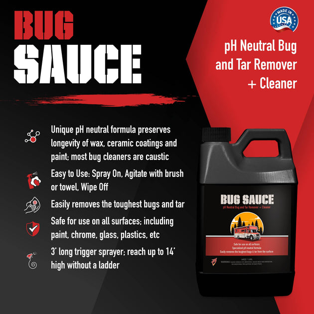 Bug Sauce | Premium Bug & Tar Remover for RVs & Vehicles | Safe on All ...
